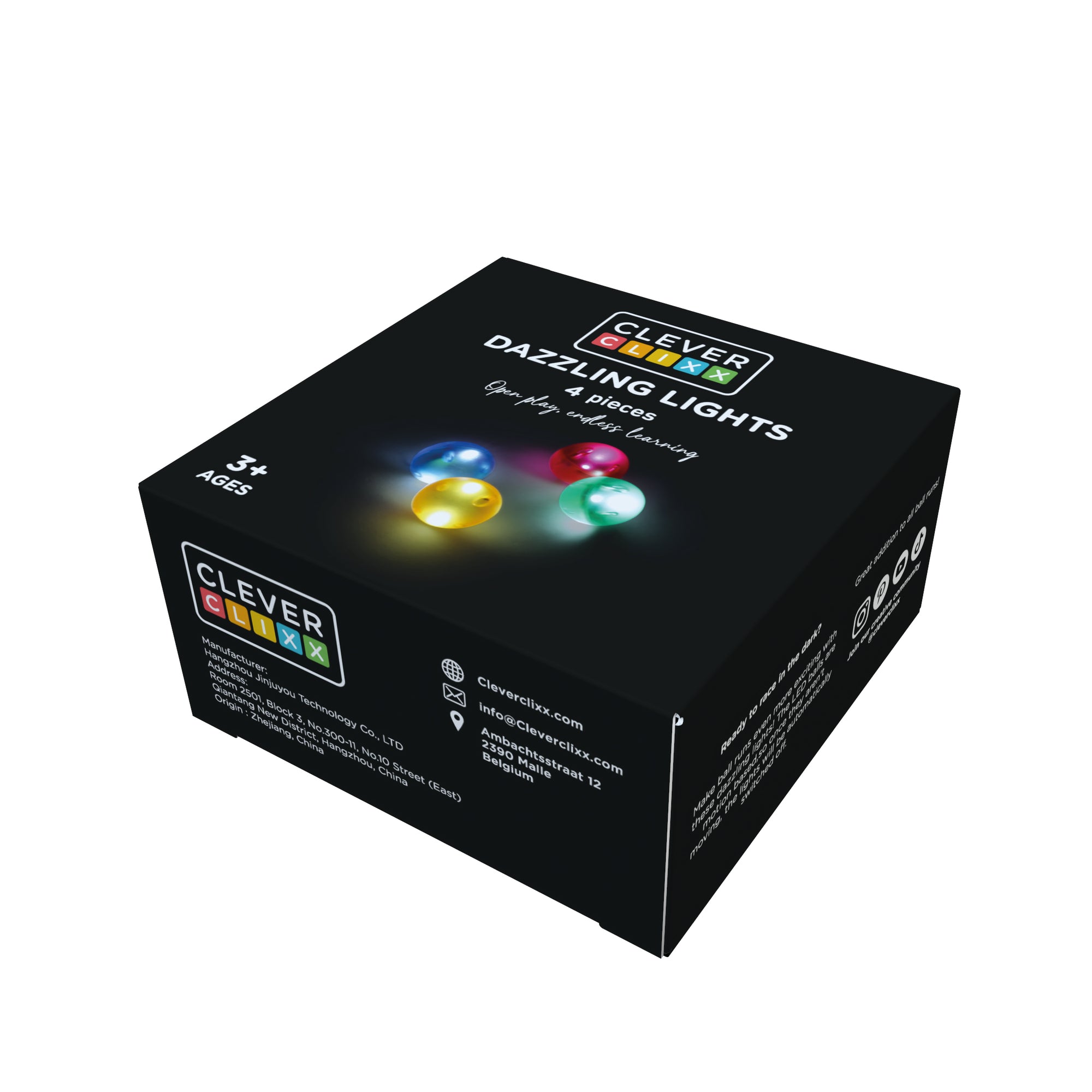 Cleverclixx Balls Pack Dazzling Lights | 4 Stuks – De Gele Flamingo